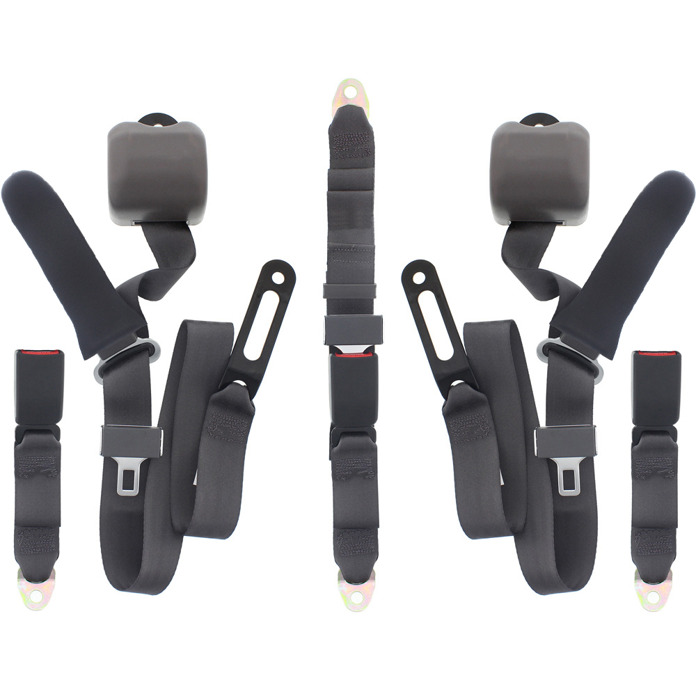 Conversion Van Sofa 2 Seat Belts, Set of 3 Belts, Detachable