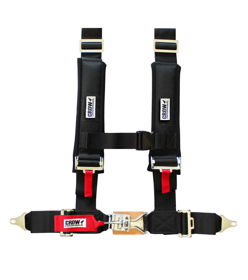 Crow 2X2 UTV 4-Point Harness, Sewn Shoulders, Sternum