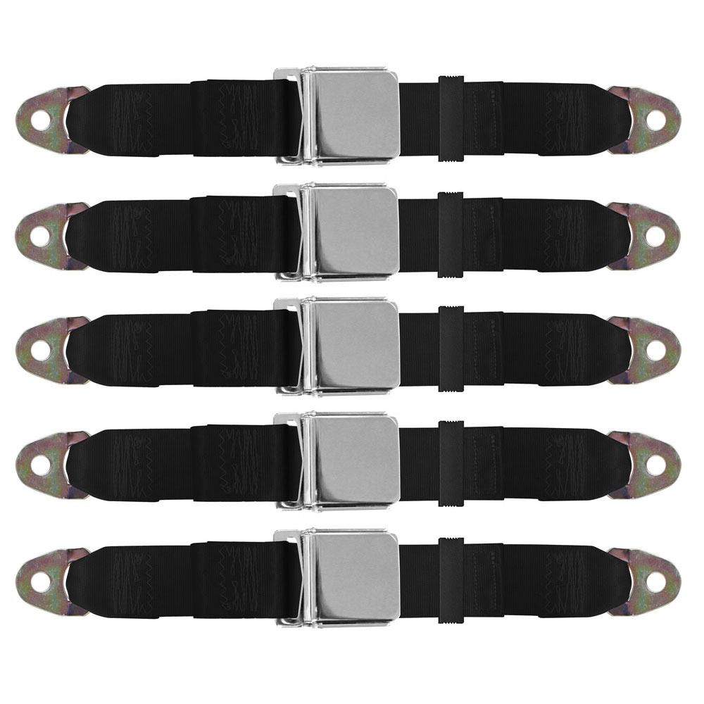 Front & Rear Lap Seat Belt Kit - Chrome Lift Latch: Replacement Seat ...