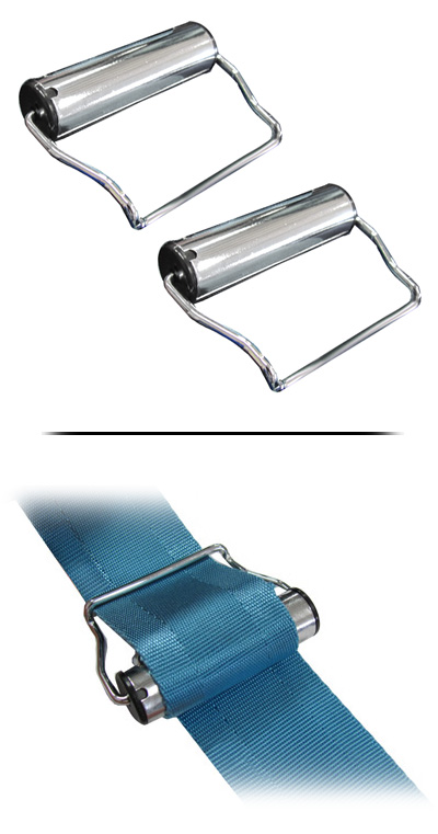 Chrome Webbing Retractor Pair | Seat Belt Accessories