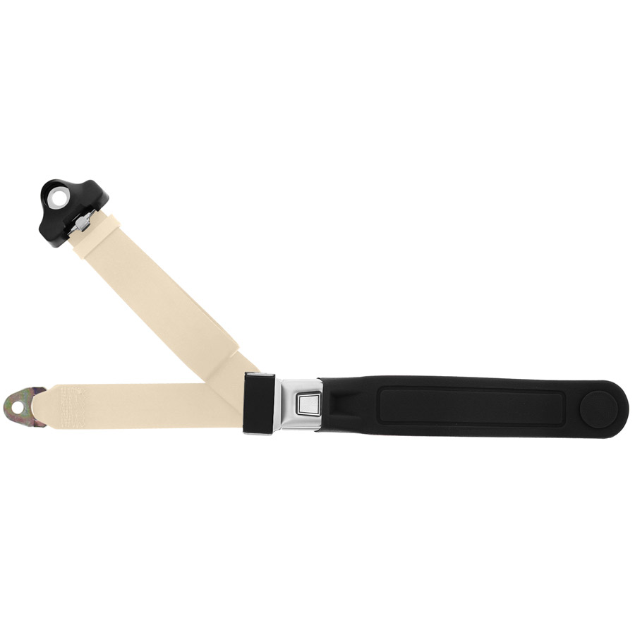 3-Point Shoulder Seat Belt | Starburst Buckle | Ivory