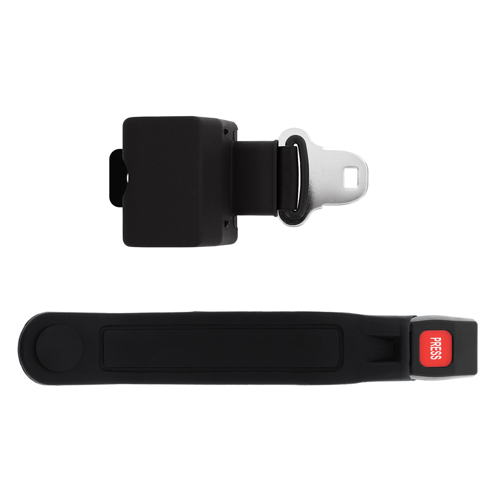 Retractable Lap Seat Belt | 4-Inch Retractor | Push Button Buckle