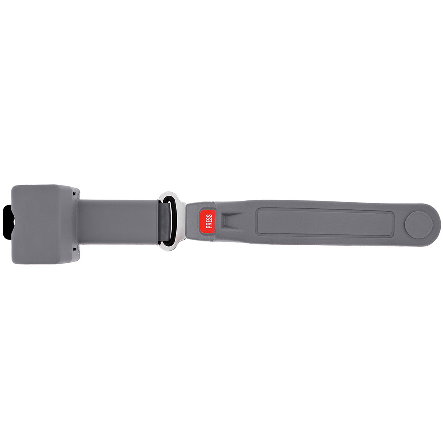 Retractable Lap Seat Belt | Push Button Buckle | Grey