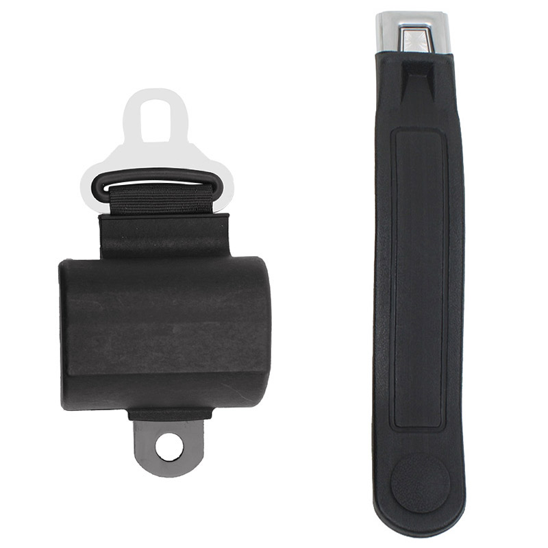 Industrial Retractable Lap Belt, 4" Retractor, 12" Metal Push Button ...