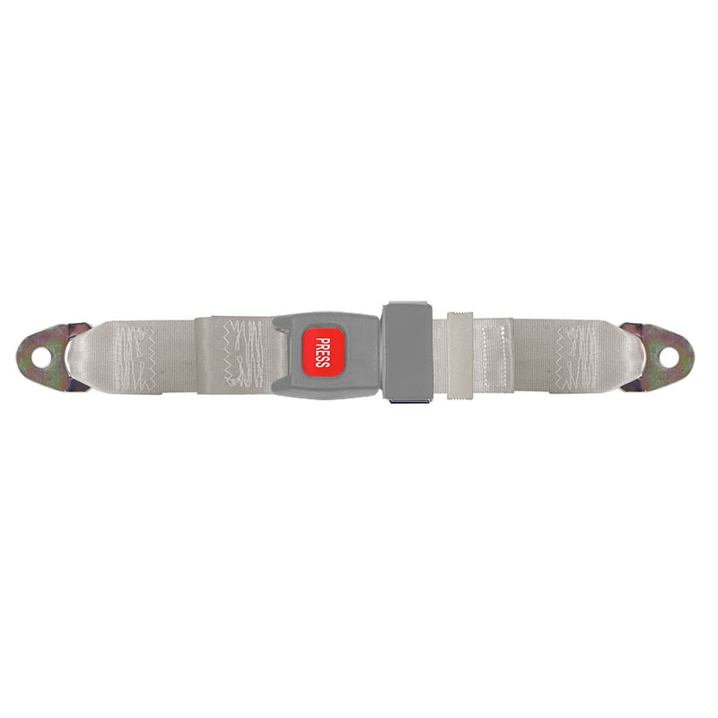 Lap Seat Belt | Push Button Buckle | Silver