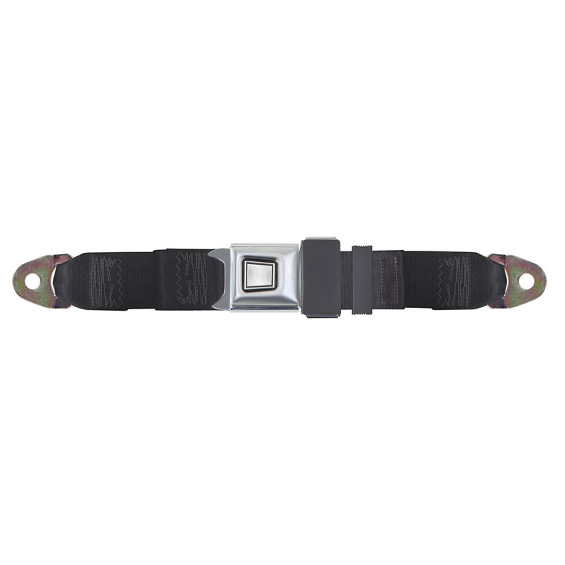 Lap Seat Belt Metal Button Release Charcoal